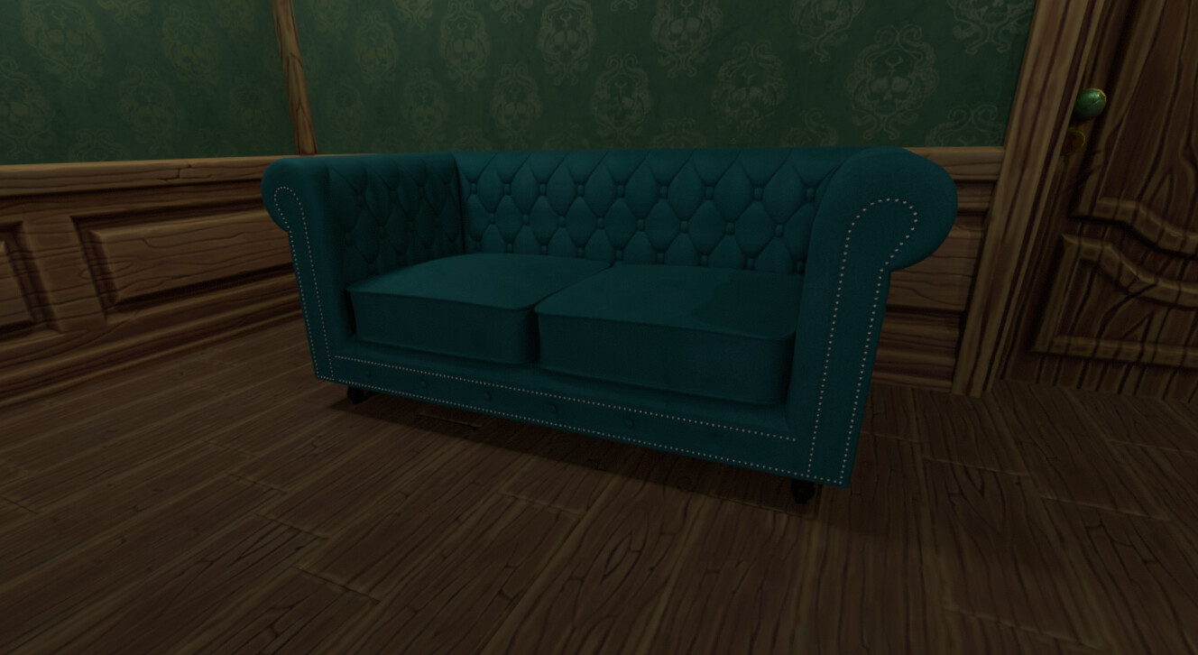 ArtStation - SOFA MODELING AND TEXTURING
