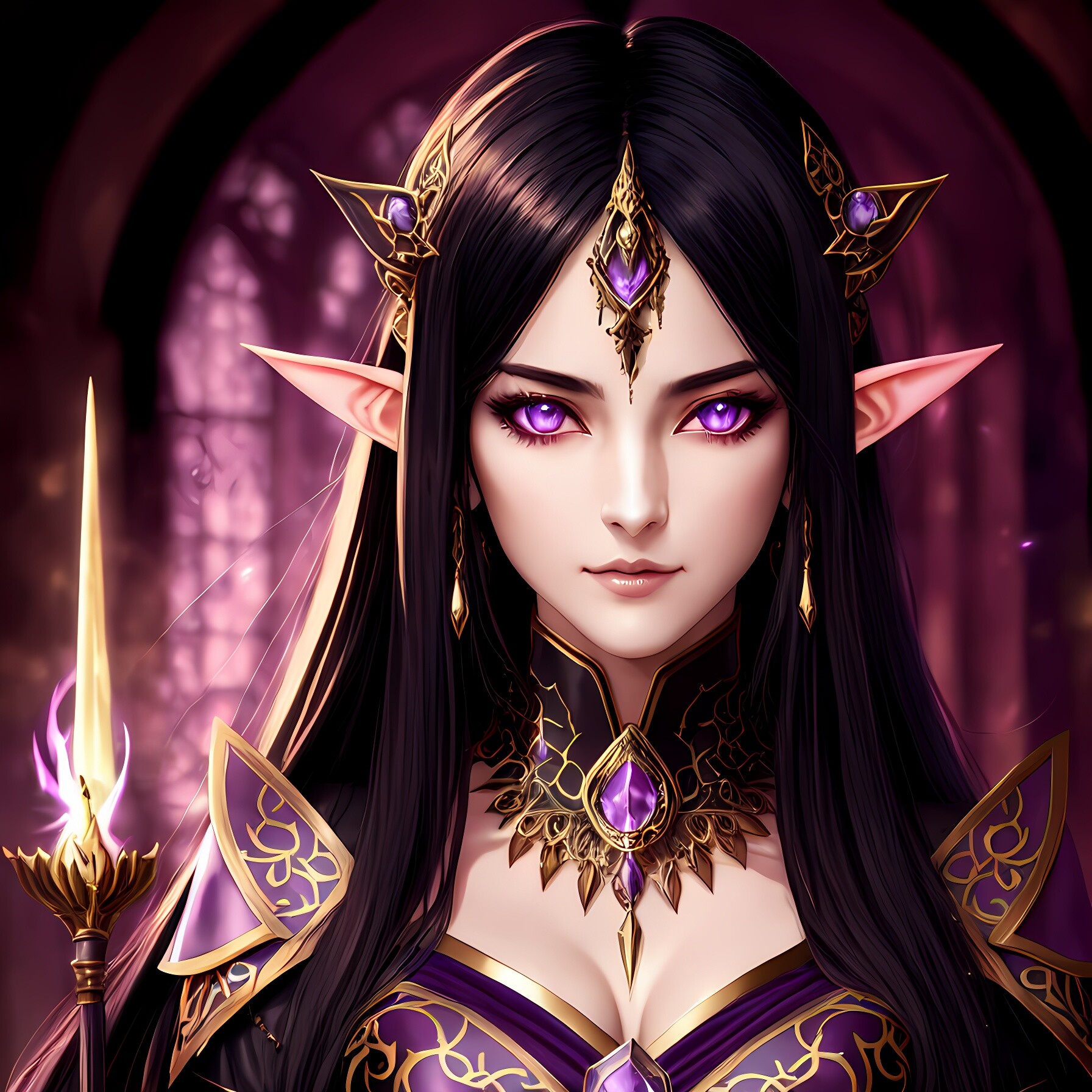 ArtStation - Elven Sorceress