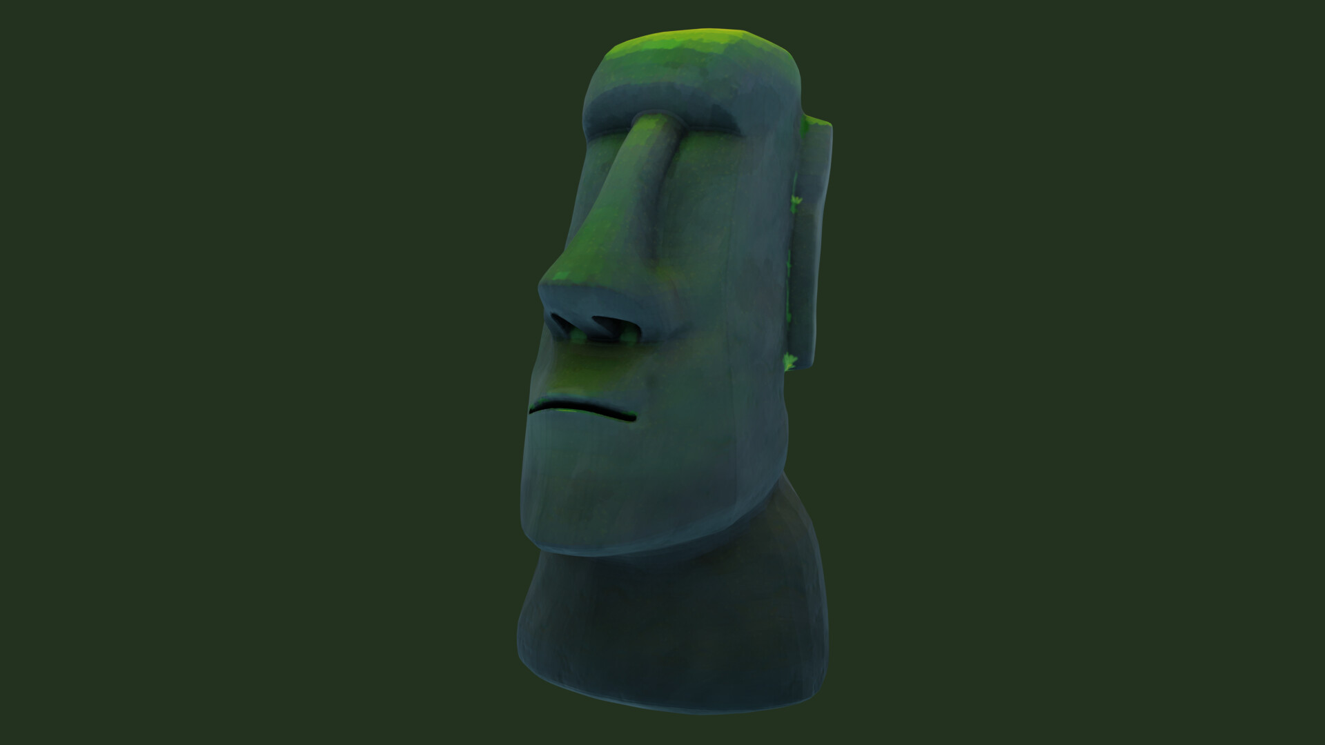 ArtStation - Stylized Moai