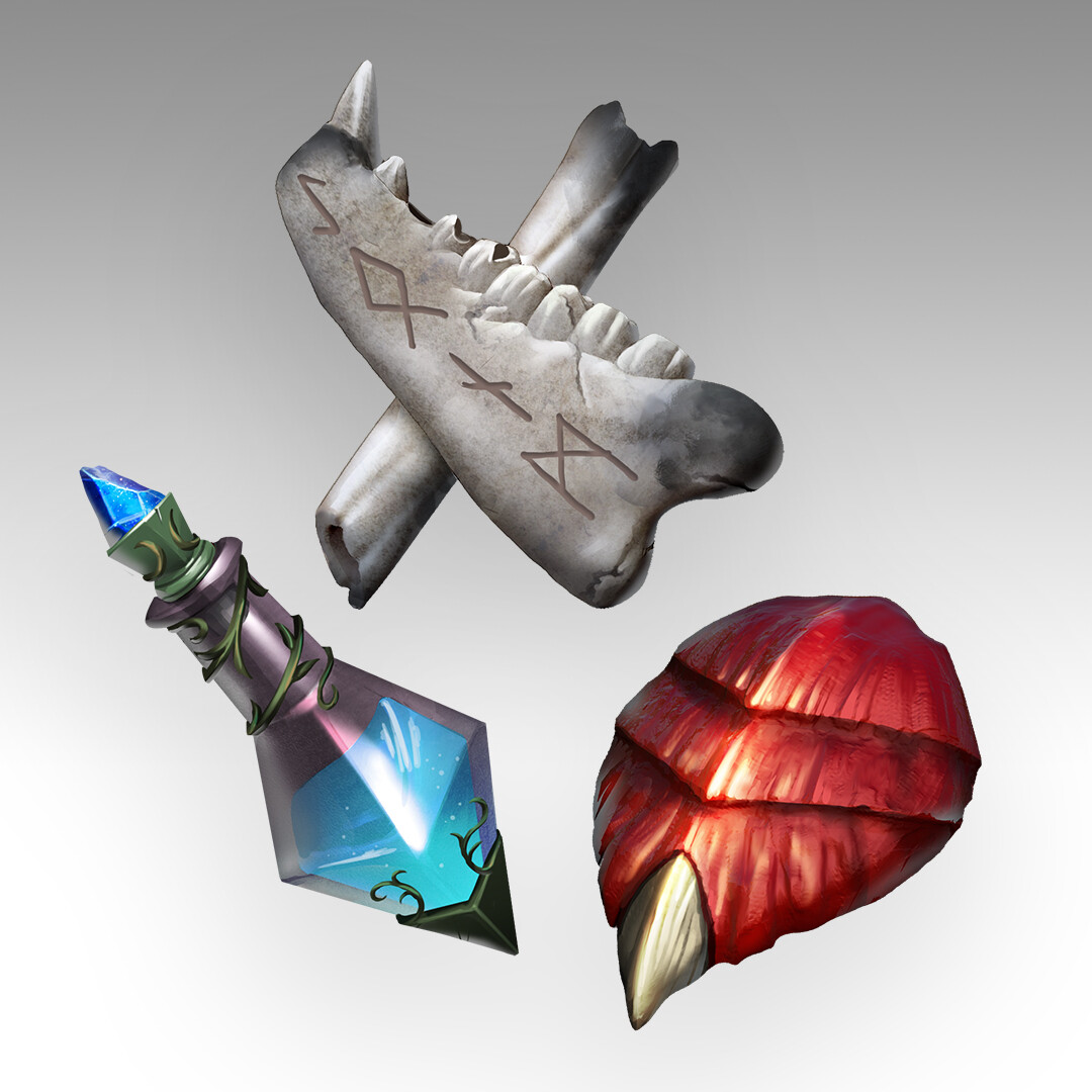 ArtStation - RPG Crafting Items - Cryptofights