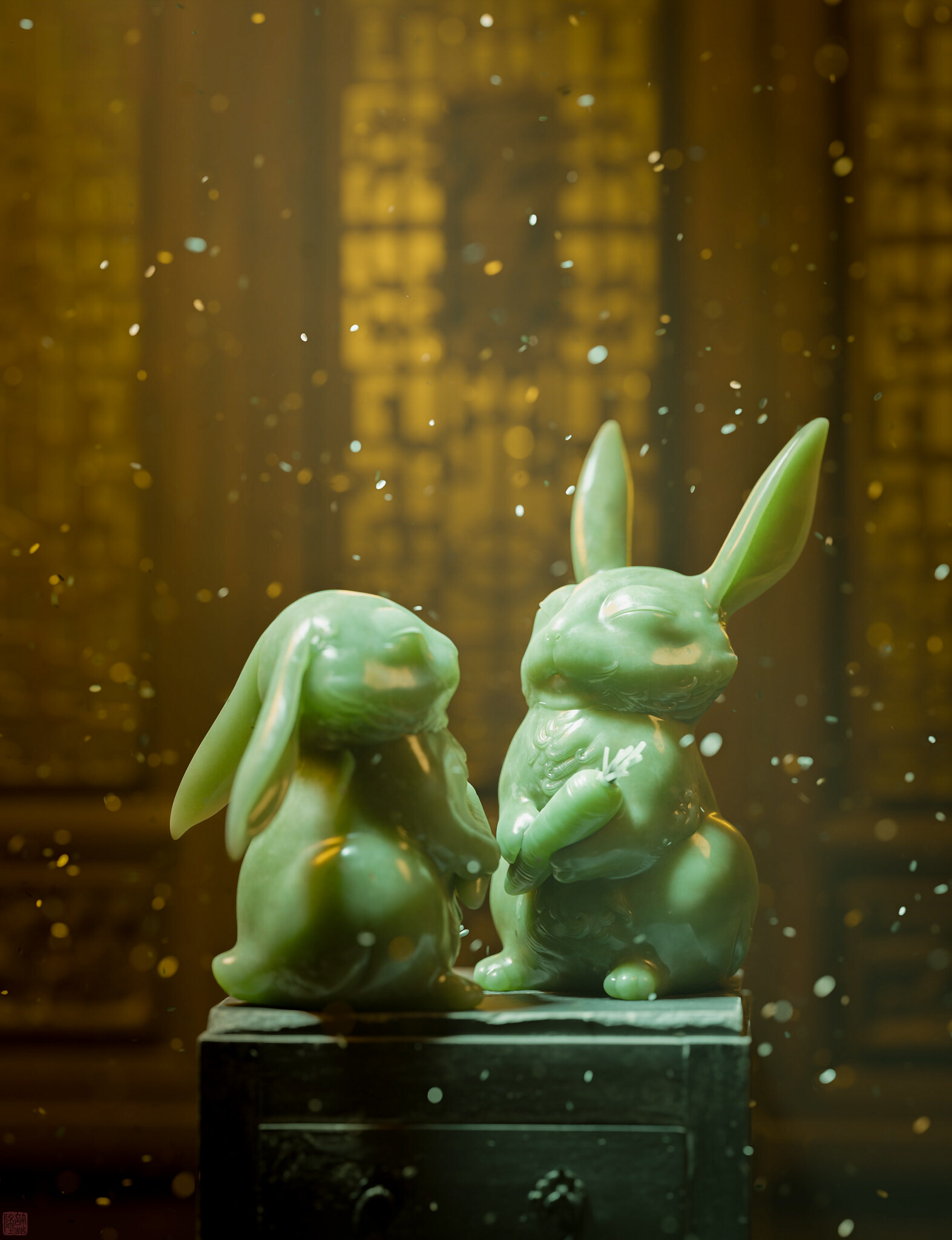 ArtStation - Happy the year of Jade rabbit！