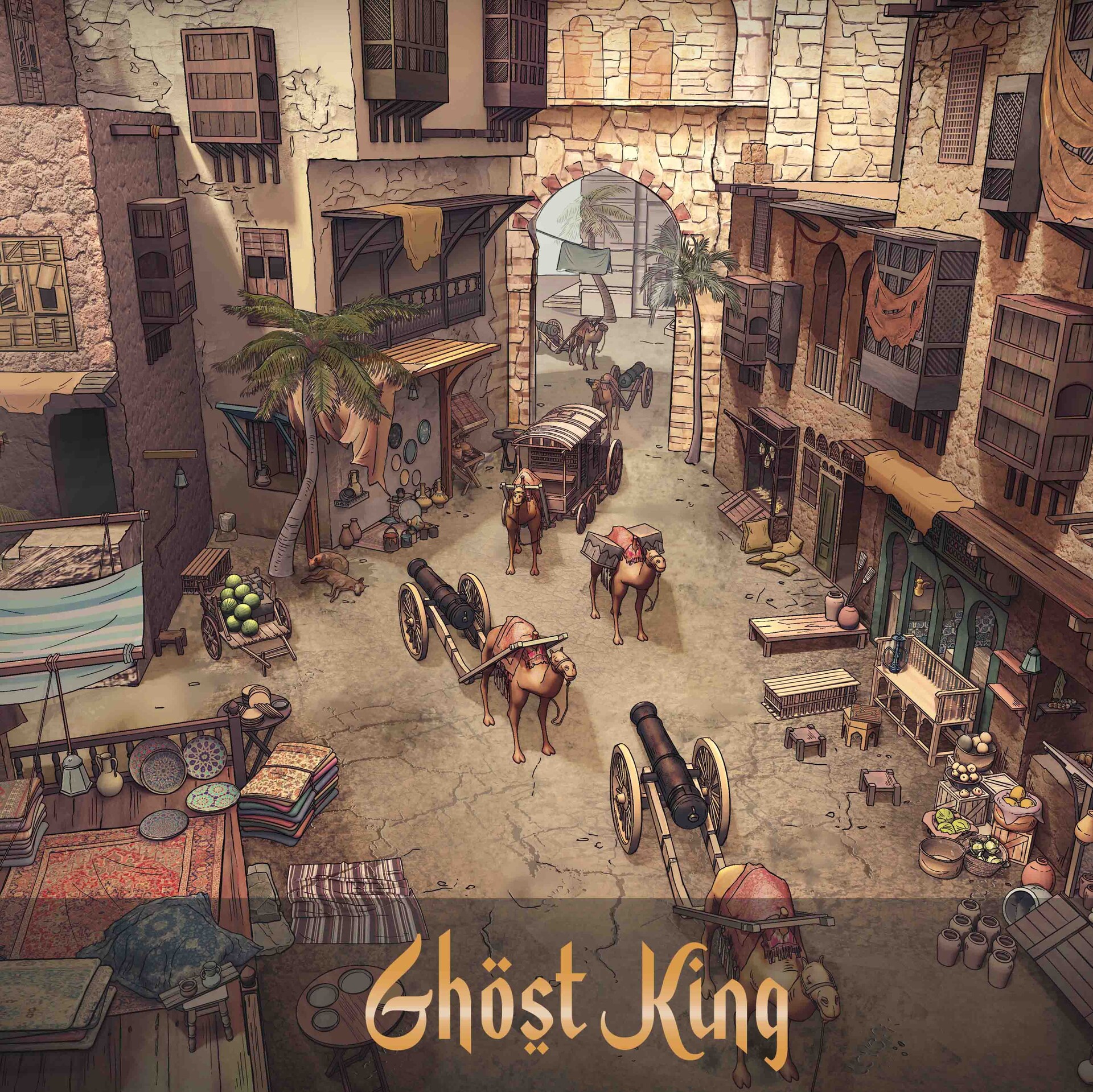 ArtStation - Ghost King - Street of Merchants (Exterior)