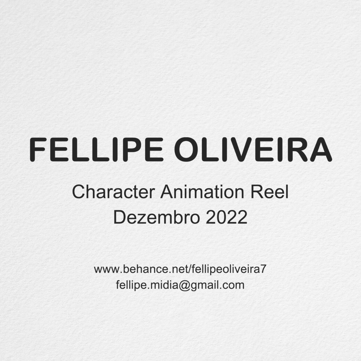 ArtStation - Fellipe Oliveira - 3D Character Animation Reel - December 2022