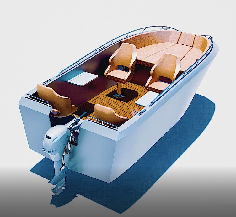 ArtStation - Motor boat 4,25m_studio_movie