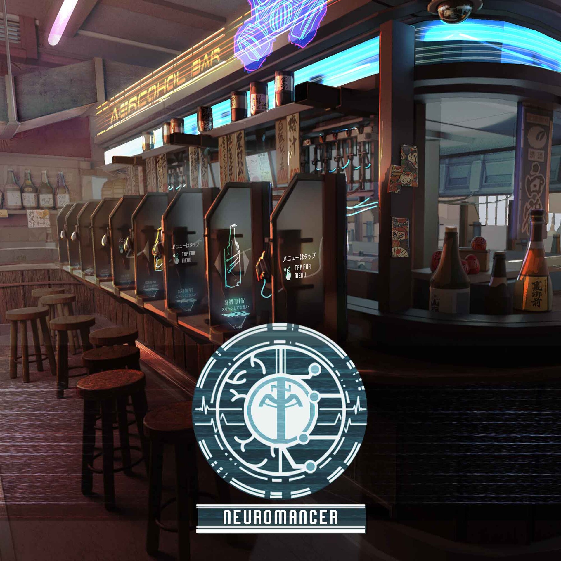 ArtStation - The Chat Bar - Neuromancer