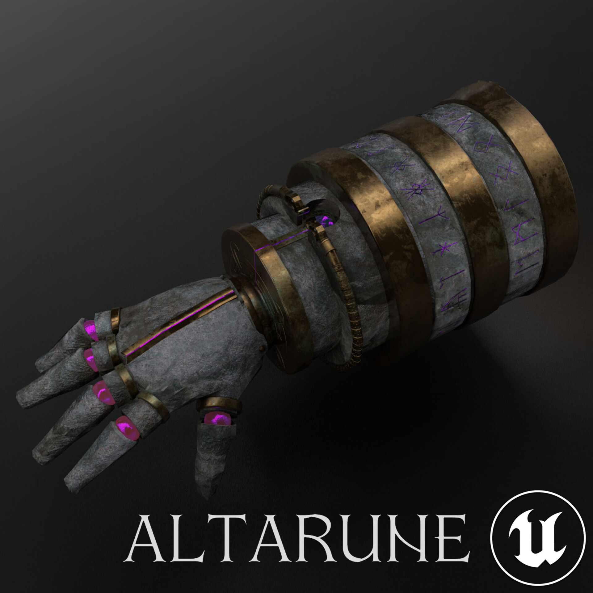 ArtStation - Gauntlet 3D Model- AltaRune
