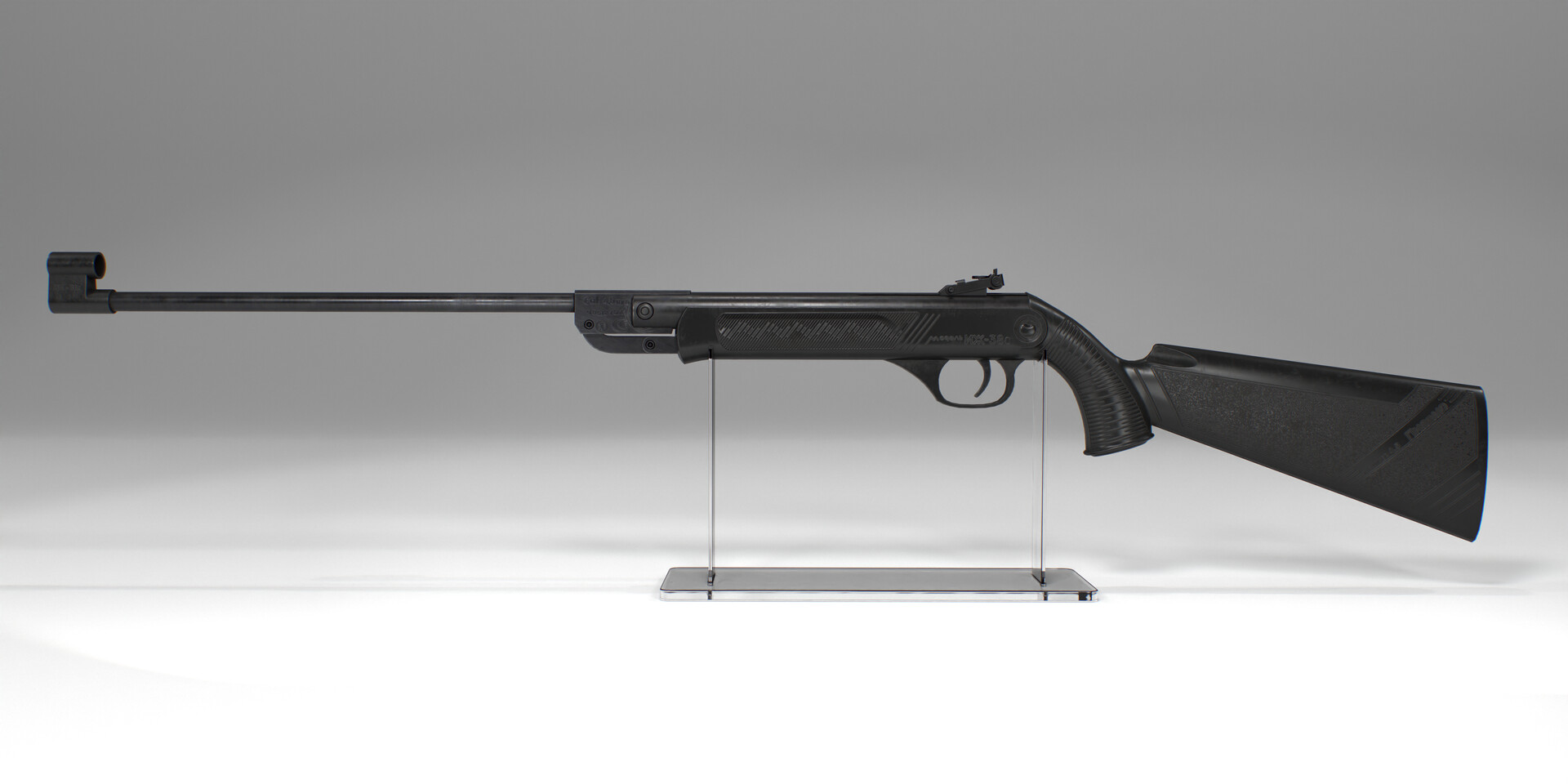 ArtStation - Pneumatic rifle: Izh-38c