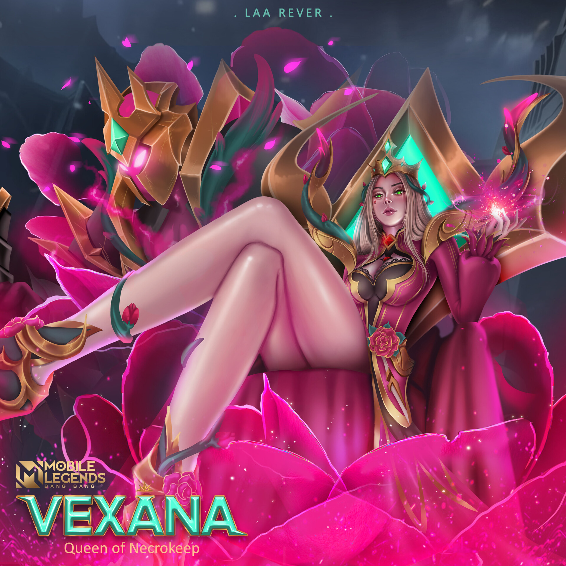 ArtStation - Vexana Sanguine Rose Fanart - MOBILE LEGEND