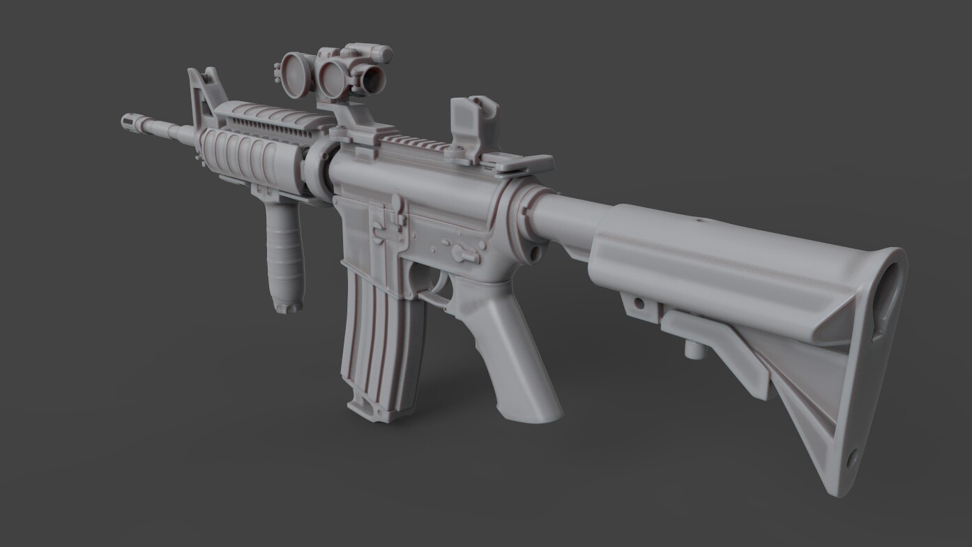 ArtStation - M4A1 Custom