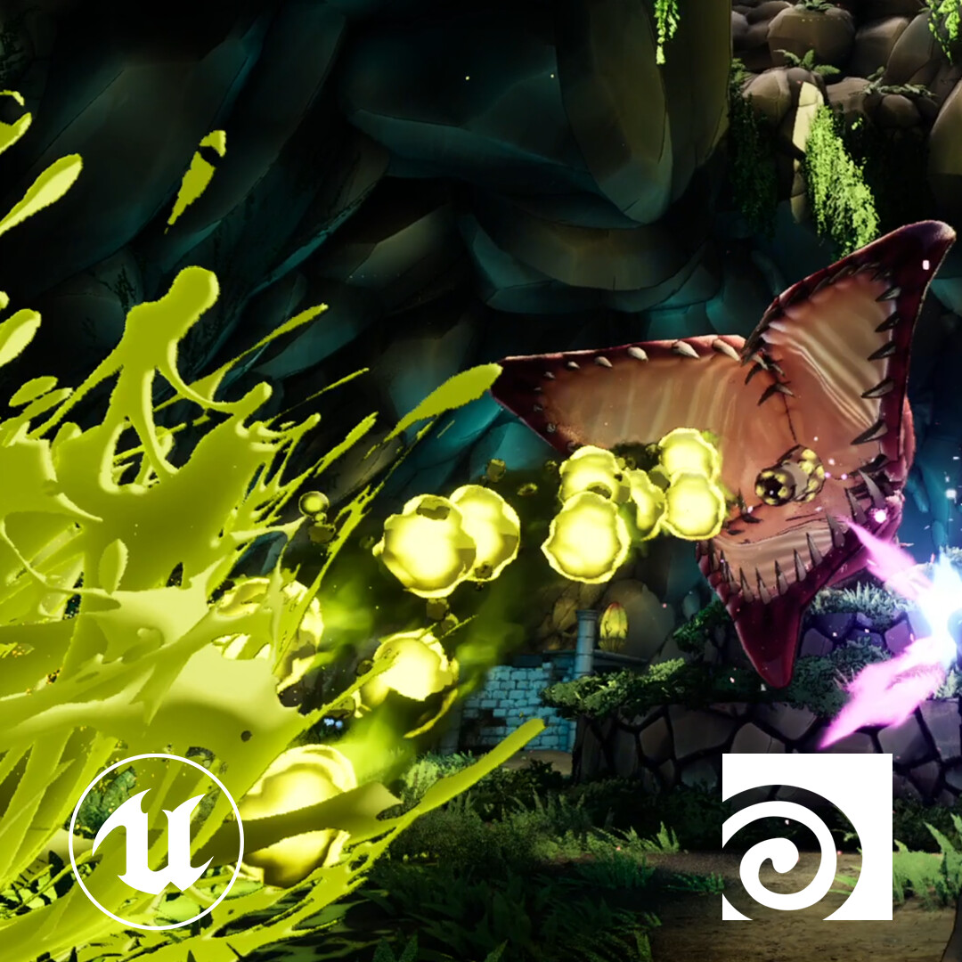 Anton Fjällman - Acid Spit Boss Attack - Niagara VFX