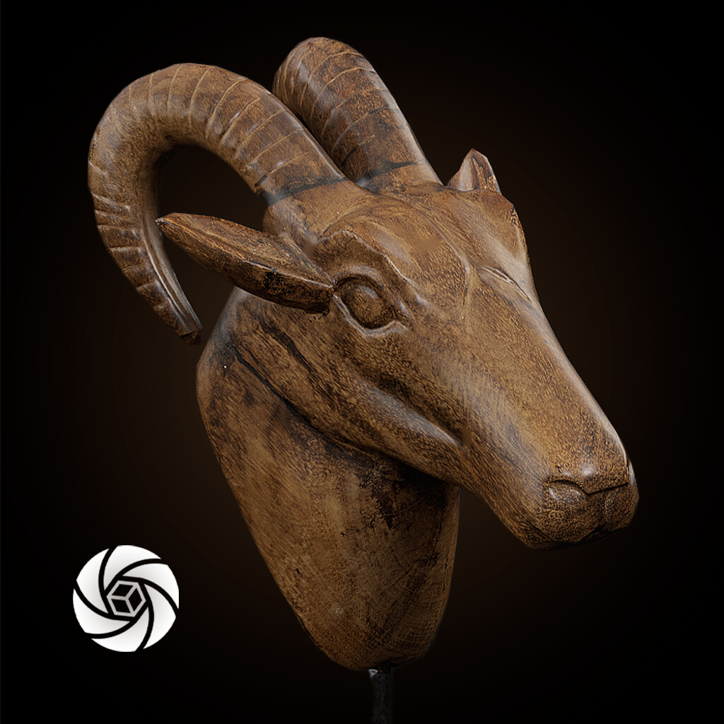 ArtStation - Wooden Goat Statue - Photogrammetry