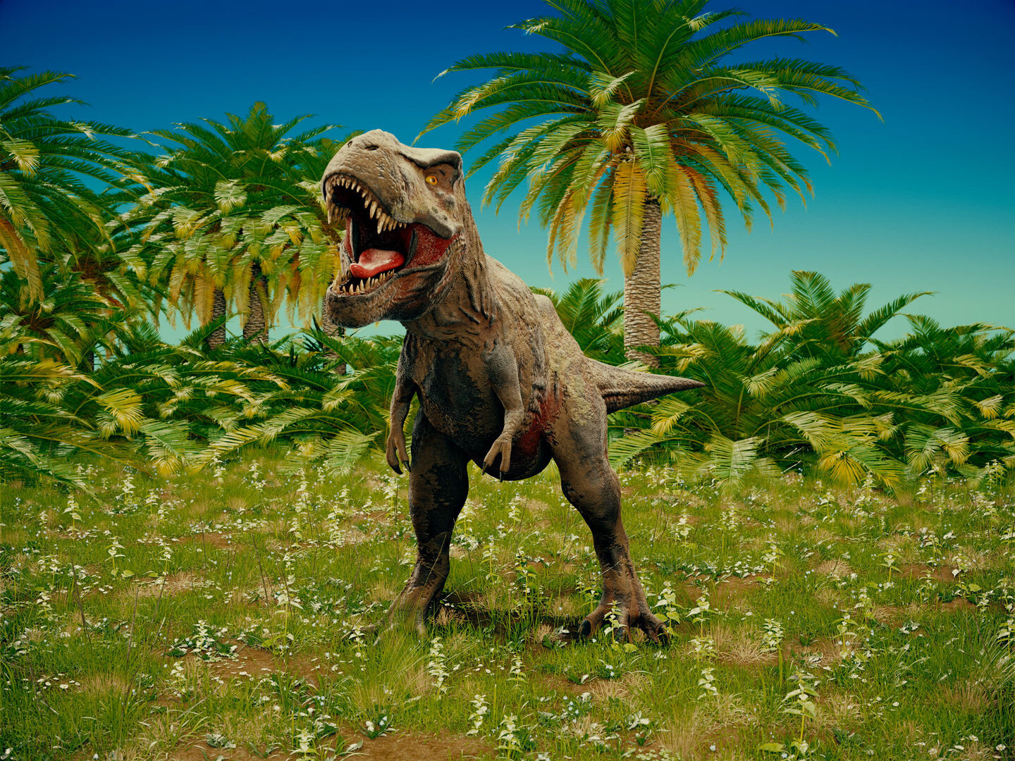 ArtStation - Tyrannosaurus rex (T. rex) - Animation