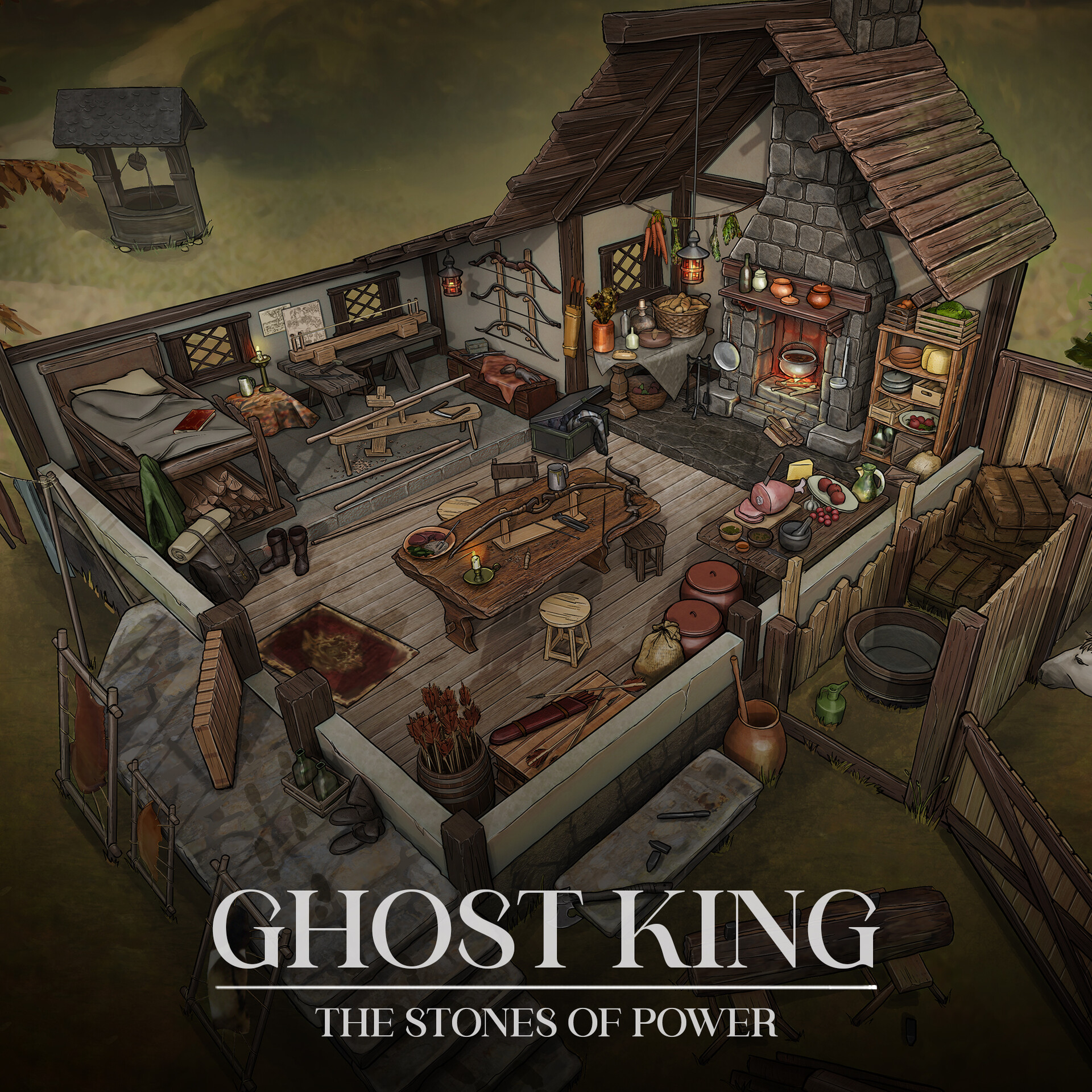 ArtStation - Ghost King - Laitha's Cabin Cutaway