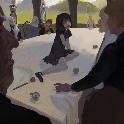 ArtStation - Stuck outside of a painting