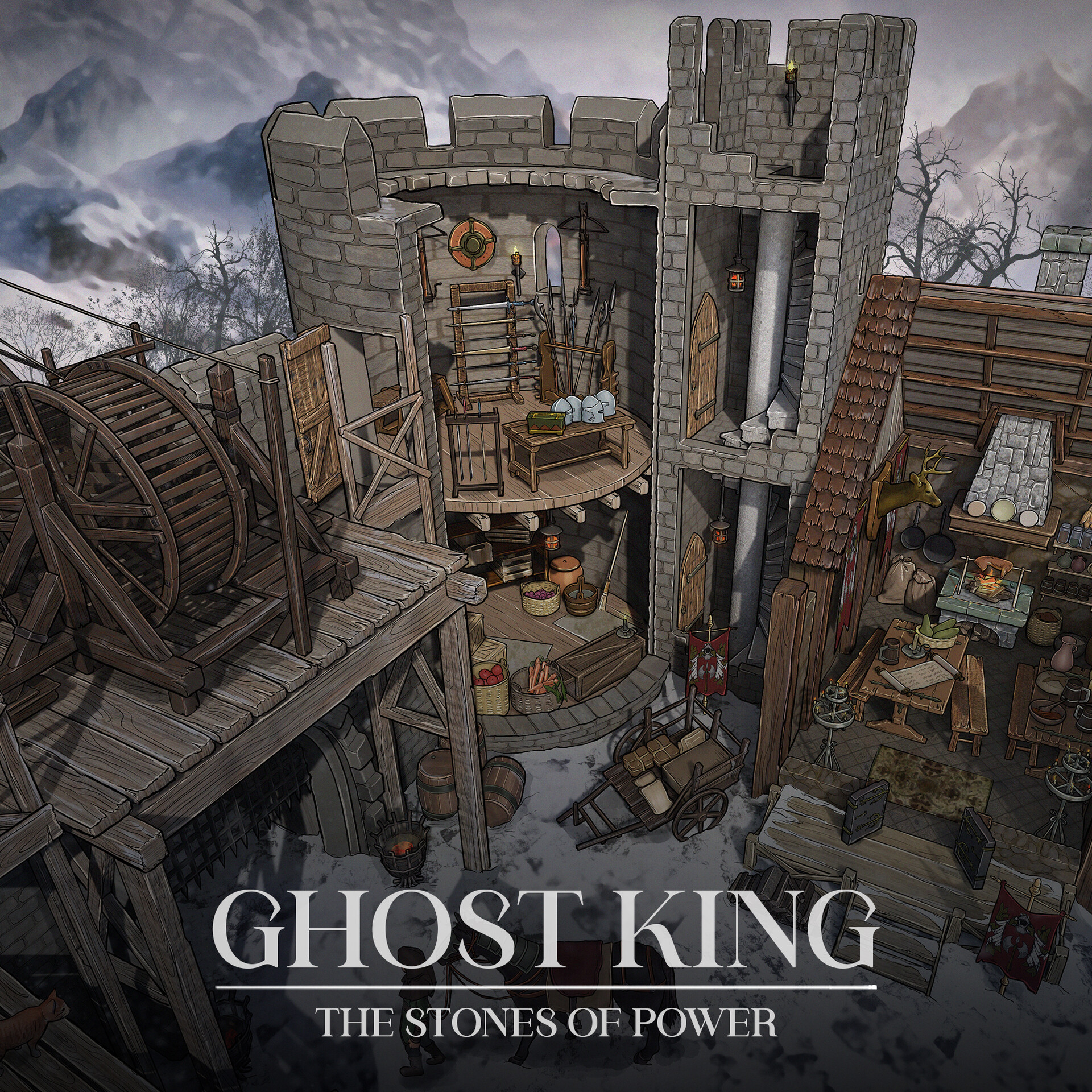 ArtStation - Ghost King - Brotherhood Hideout Cutaway