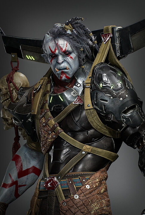 ArtStation - Space Orc - Artstation Learn Demo Project