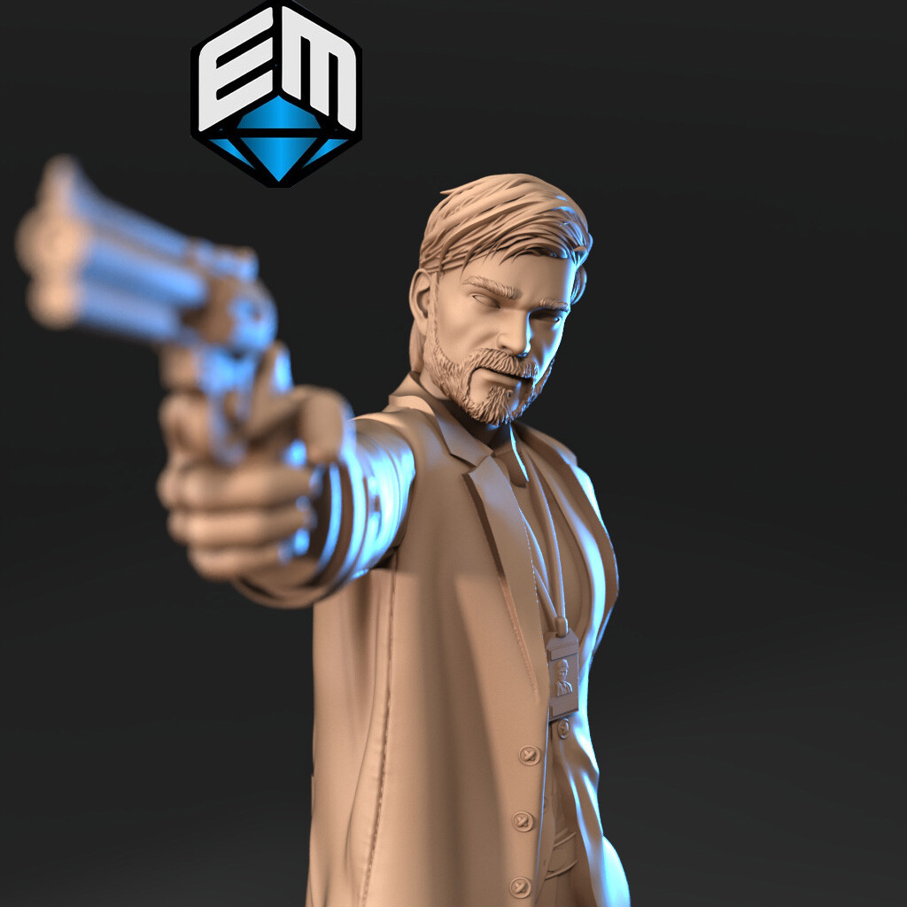 ArtStation - Scientist guy - 32mm miniature - EPIC MINIATURES