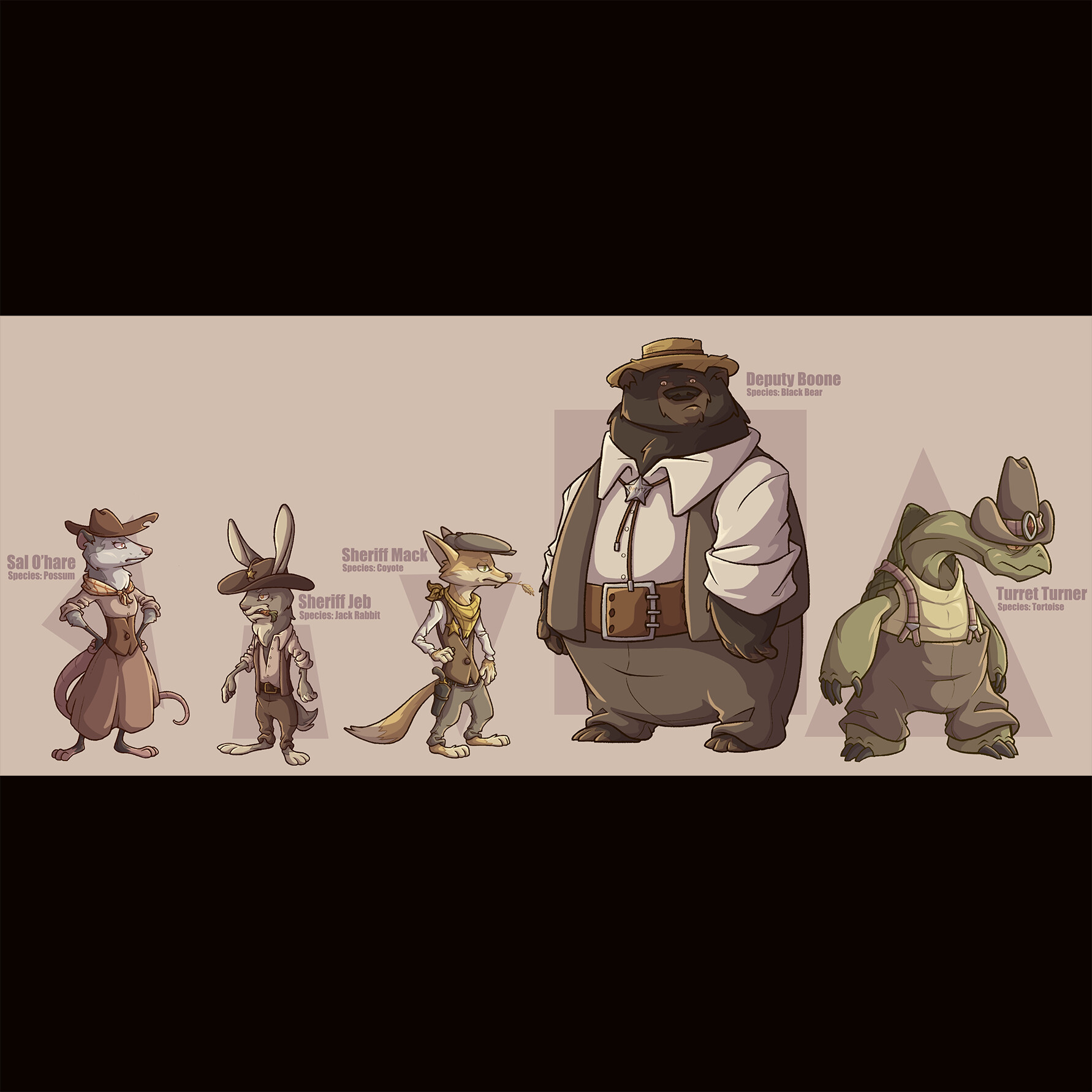 ArtStation - Western Critters - Character Lineup