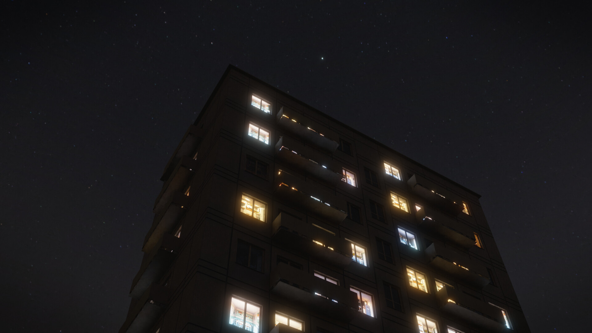 ArtStation - Russian-Soviet panel house: Panelka