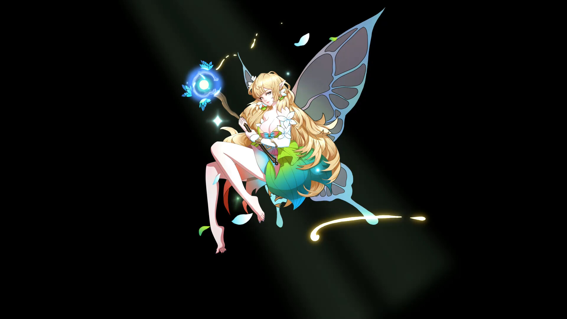 ArtStation - FX for Character Illustration in Game (Titania)