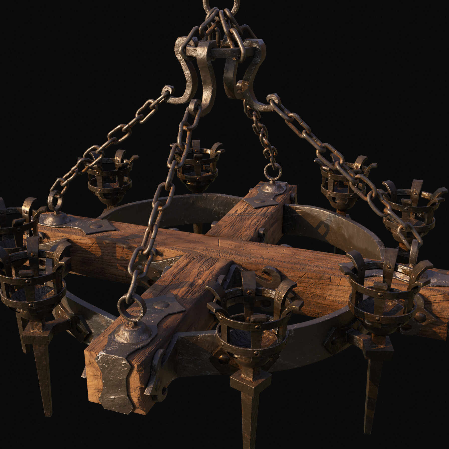 ArtStation - Medieval Chandelier Lighting