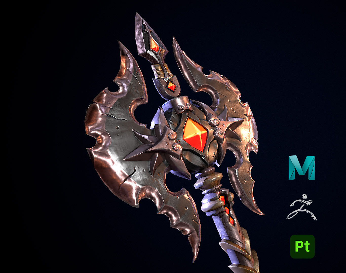 ArtStation - Stylized Axe - Game Asset