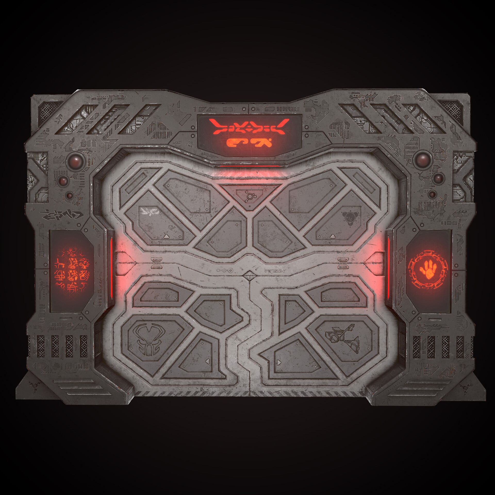 ArtStation - Alien sci-fi door