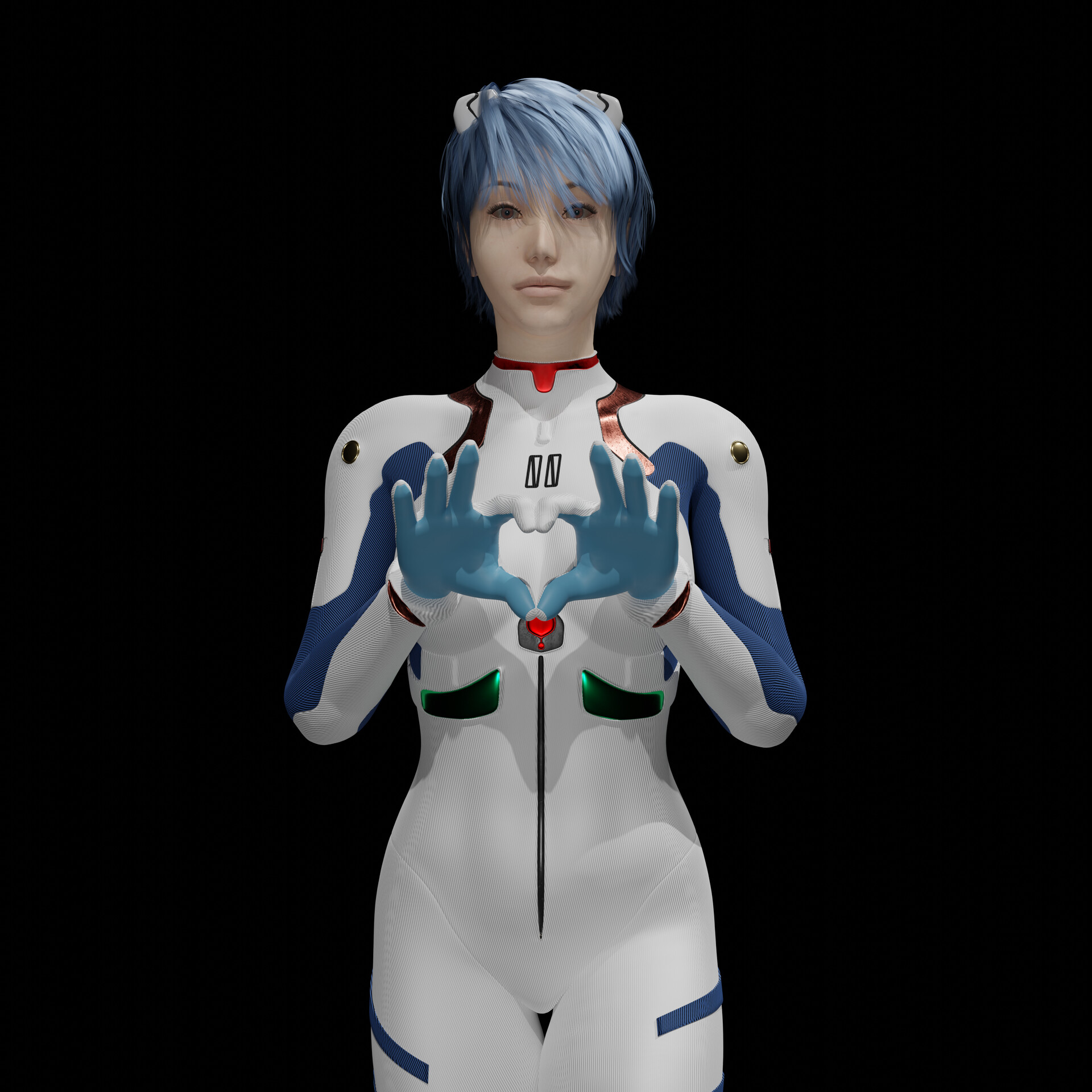 ArtStation - Rey Ayanami 3D Fanart