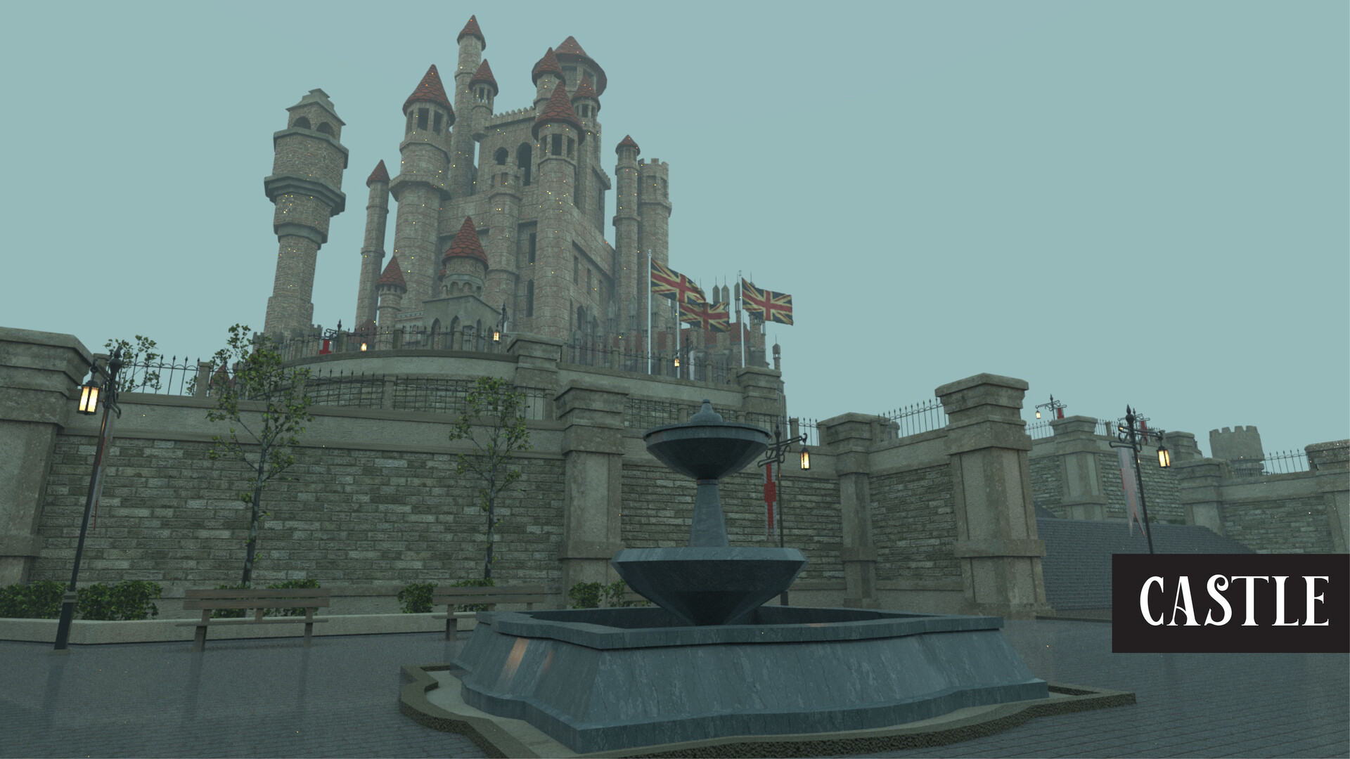 ArtStation - 3D Environment Modeling - Medieval Castle