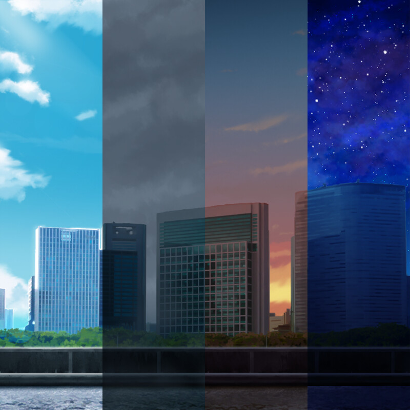 ArtStation - Anime Building Timelapse