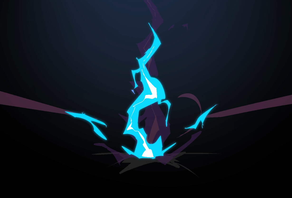 ArtStation - Lightning strike 2D FX Animation