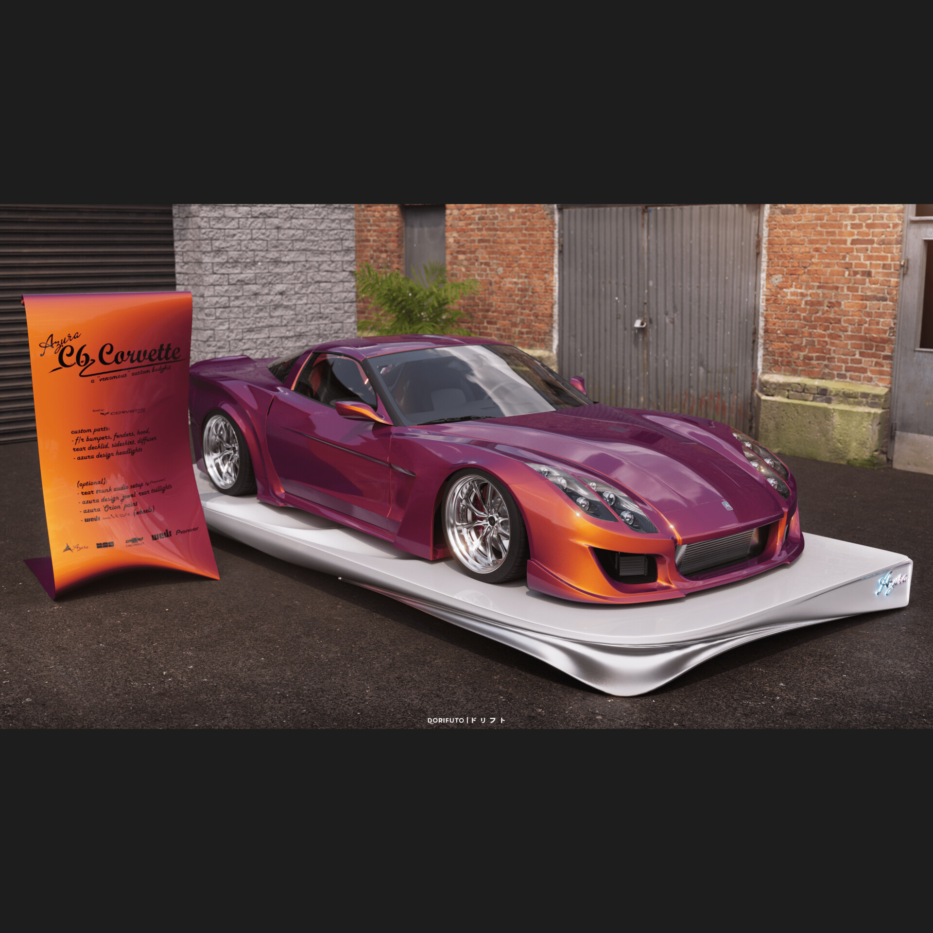 ArtStation - AZURA Chevrolet C6 Corvette