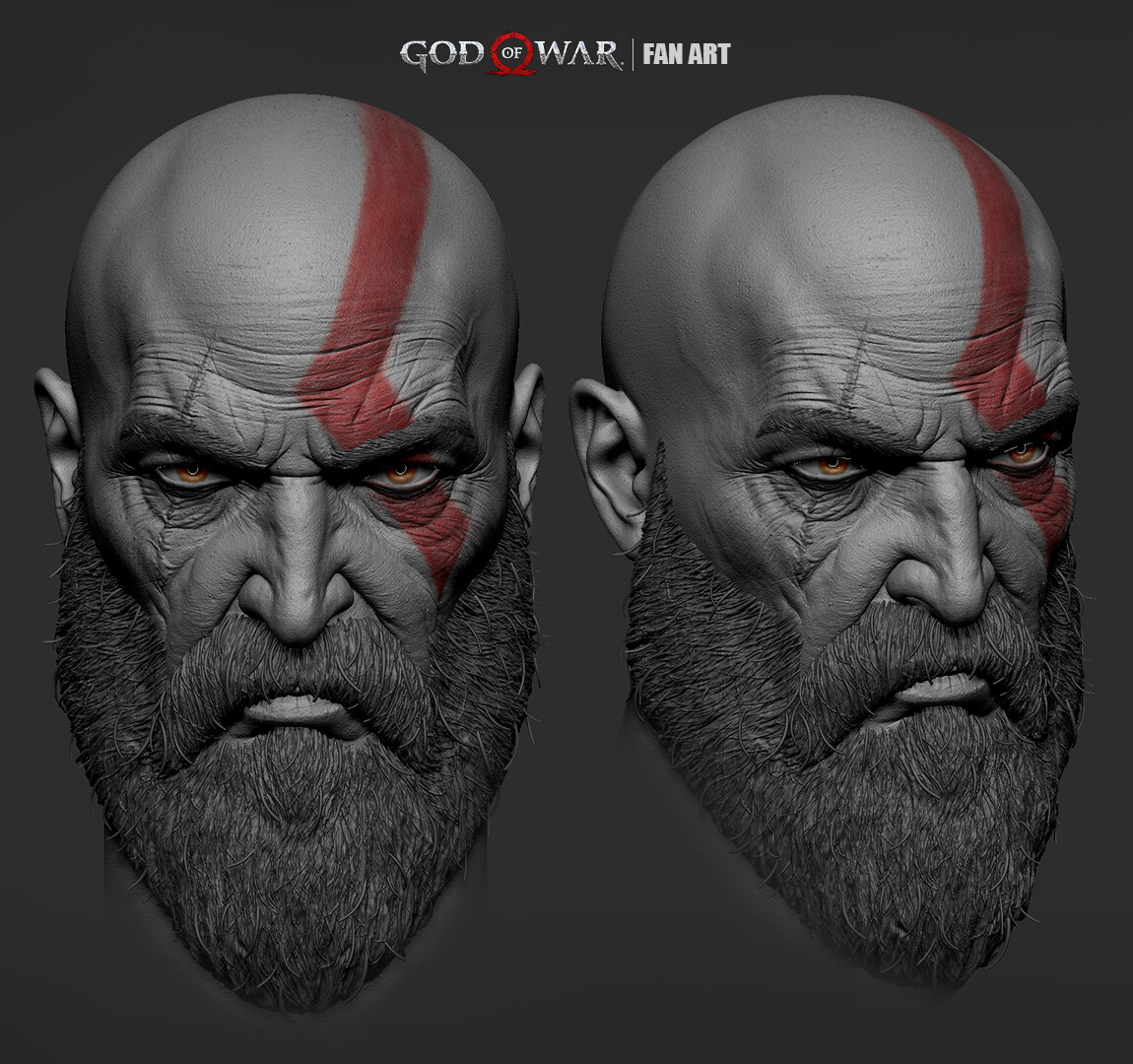 ArtStation - Kratos - God of War