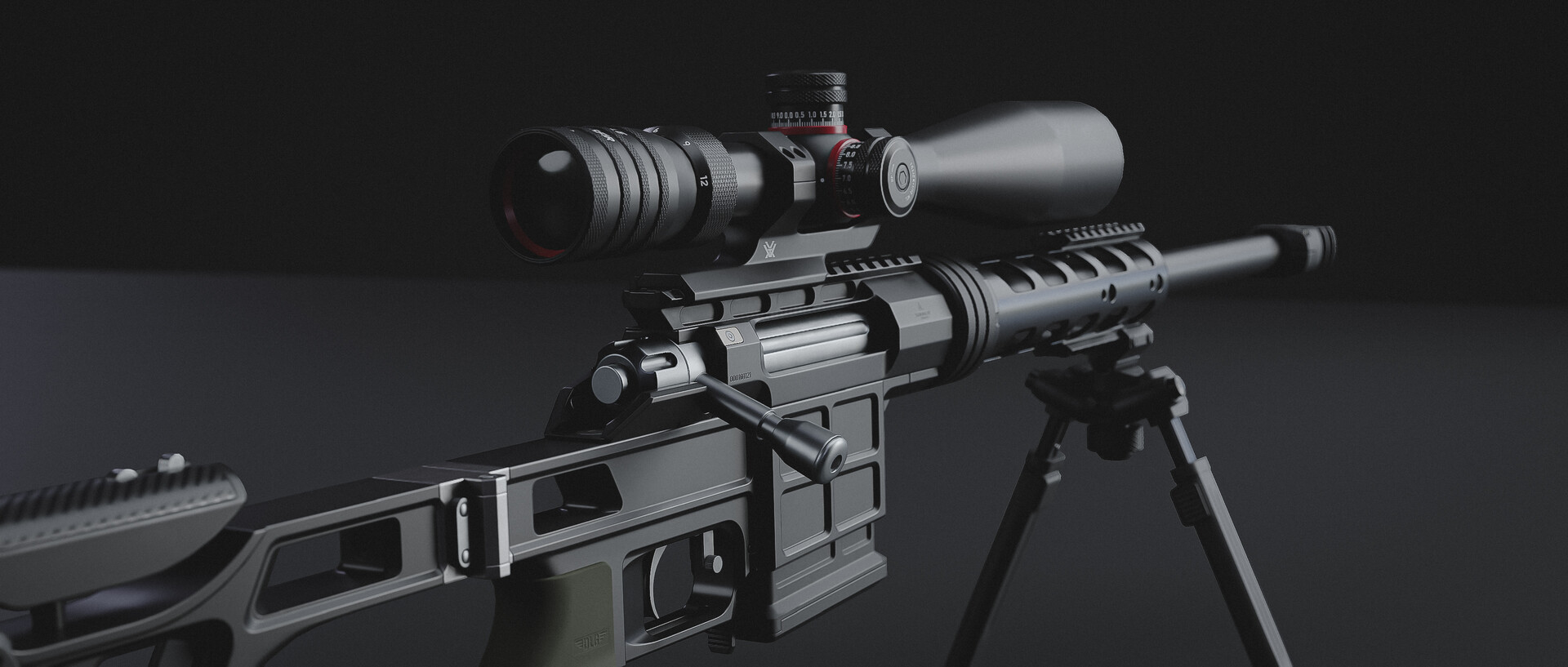 ArtStation - Sniper Rifle DVL-10 M2 URBANA