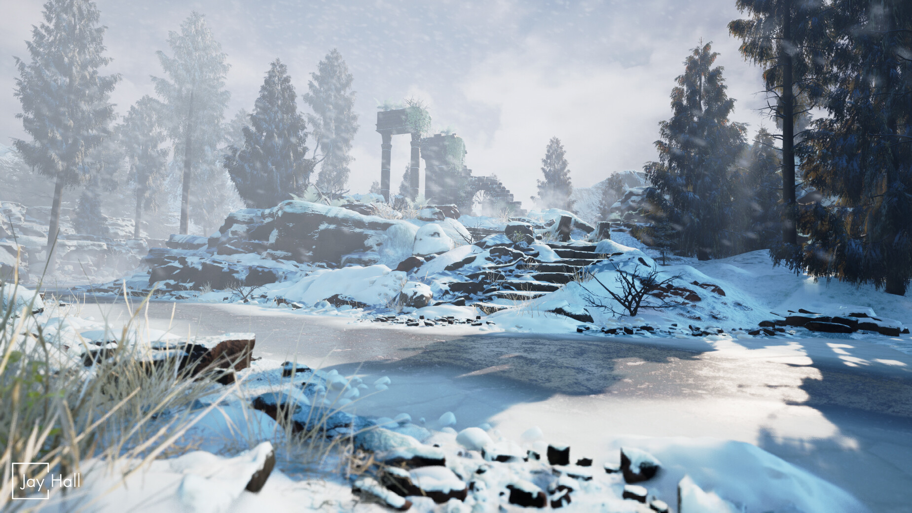 ArtStation - Snowy Ruins - UE5
