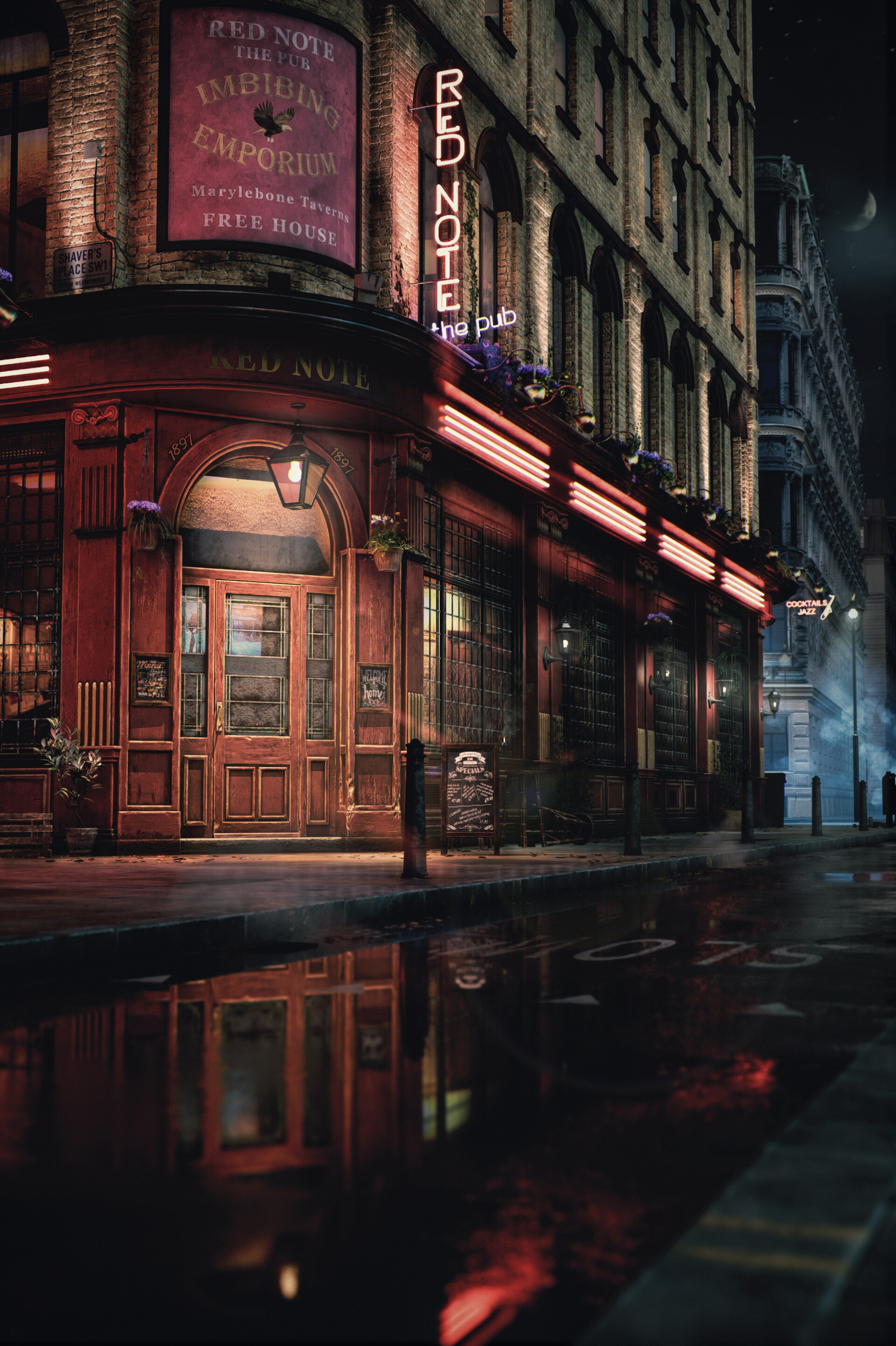 ArtStation - Red Note Pub