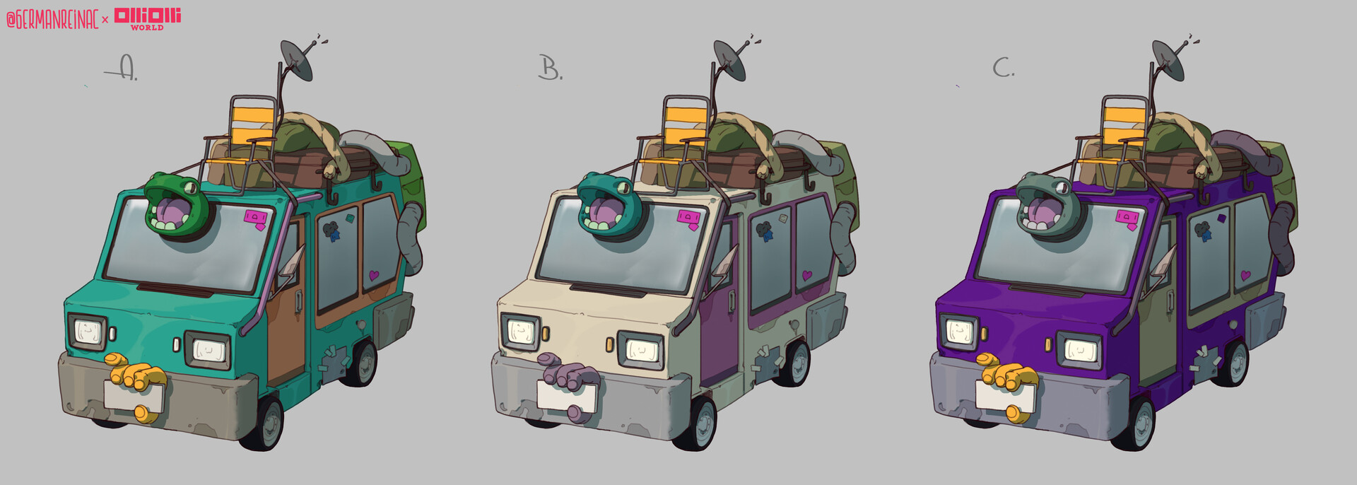 ArtStation - OlliOlli World - Van concept