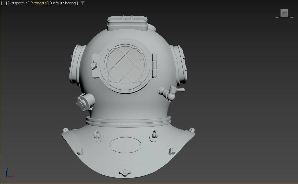 ArtStation - Diving helmet