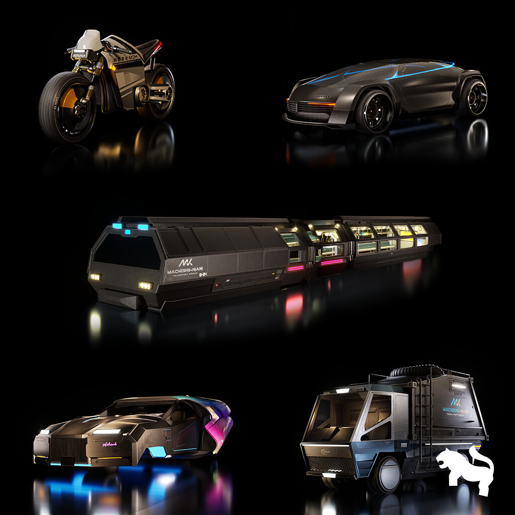 ArtStation - Cyberpunk Gigapack Vehicles | UE5