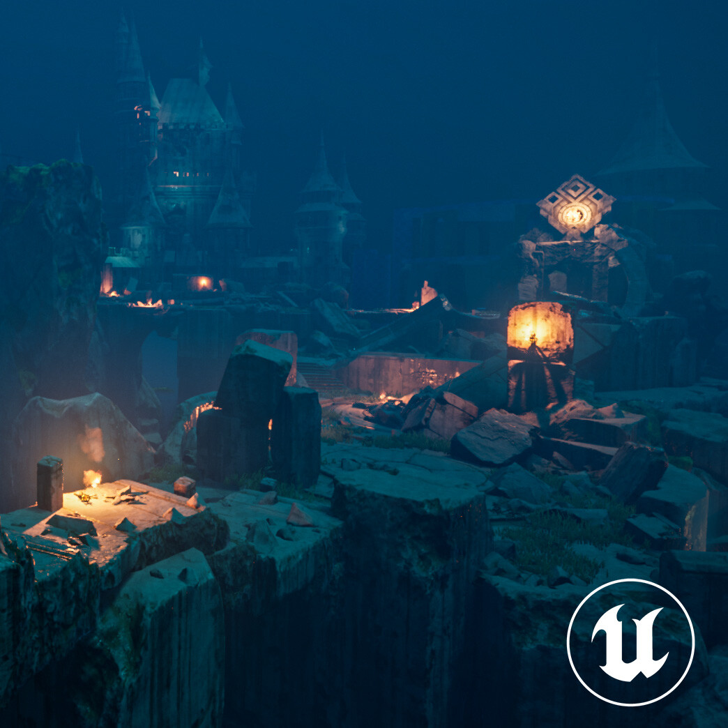 ArtStation - UE Experiment: Heide's Tower Inspiration - Progress 01