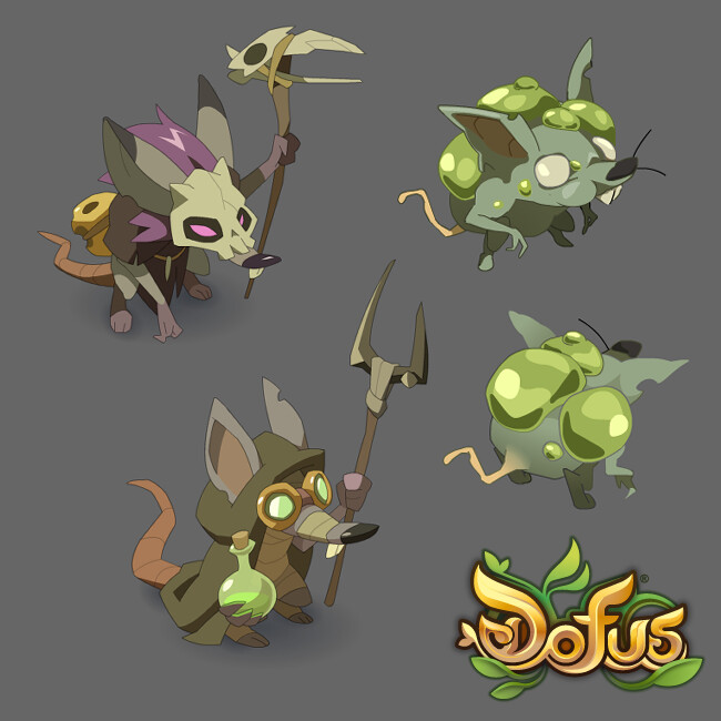 ArtStation - Dofus 3 - Rats Vectorized