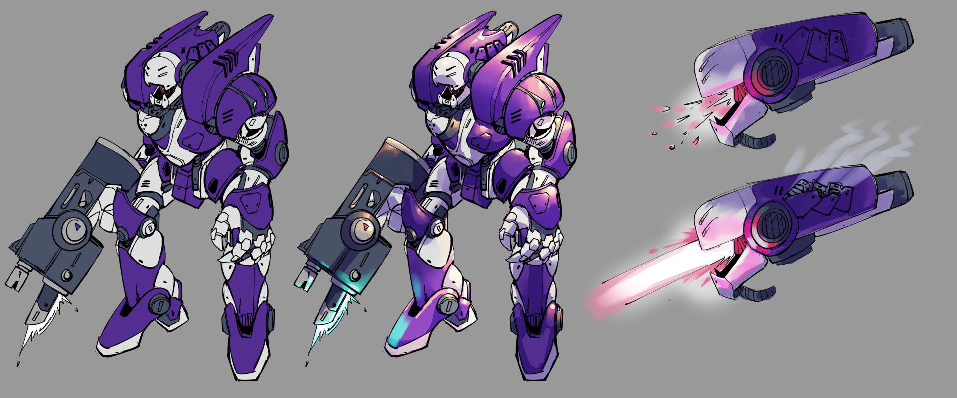 ArtStation - Initial Mecha Setting Concepts