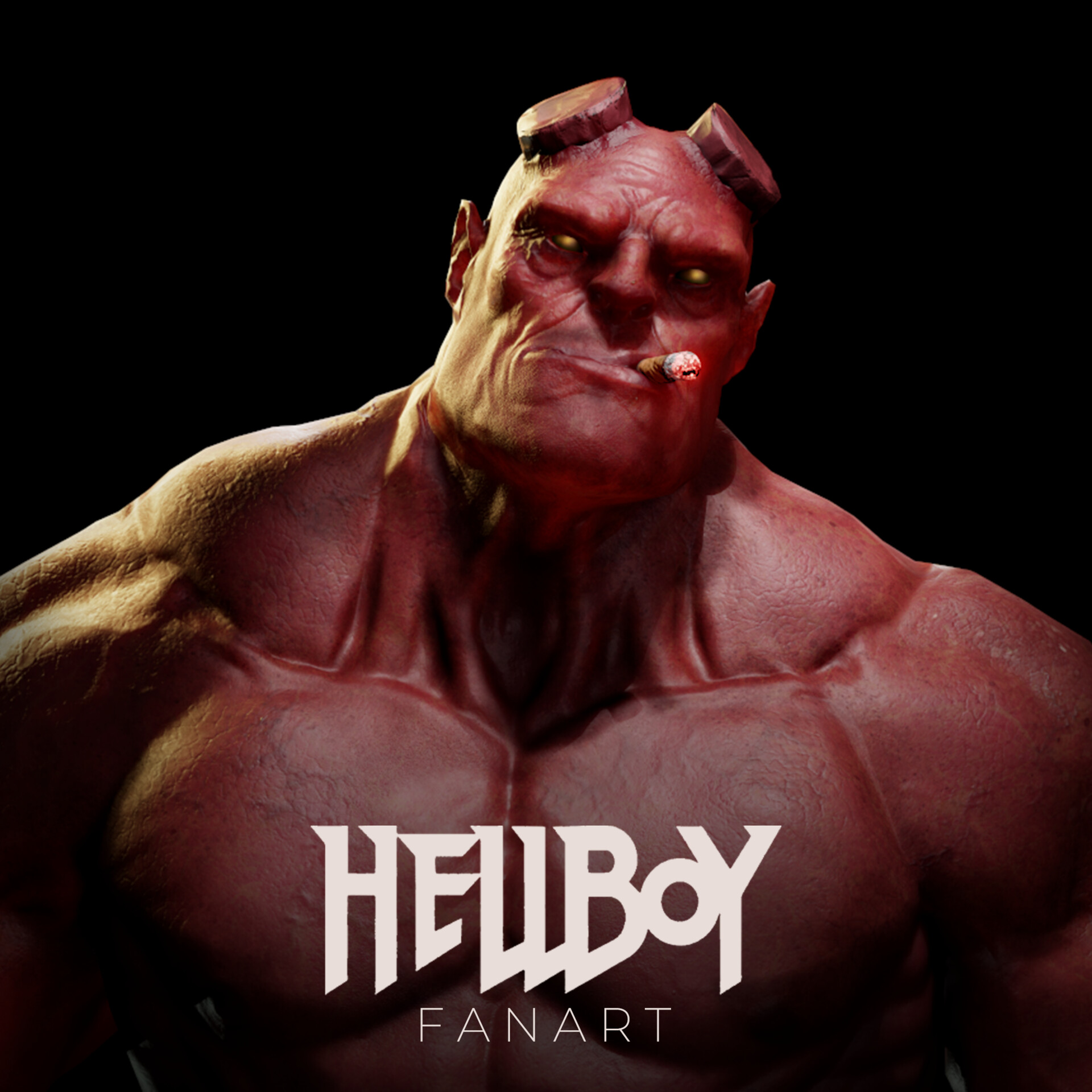 ArtStation - Hellboy FanArt