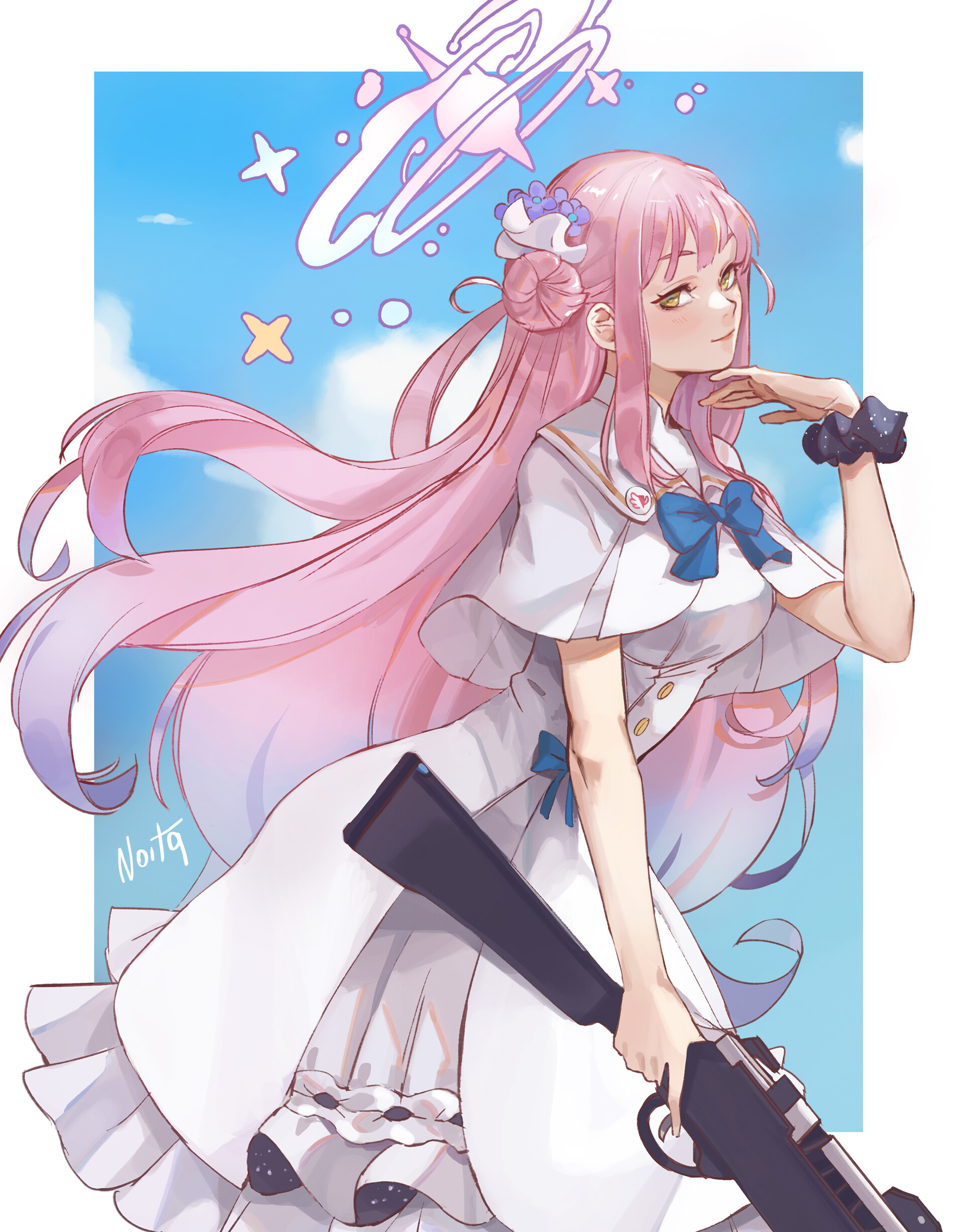 ArtStation - Mika Fanart - Blue Archive