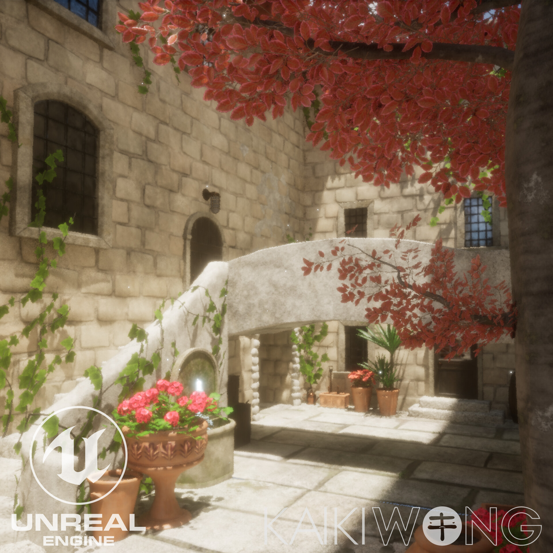 ArtStation - Courtyard Scene - UE