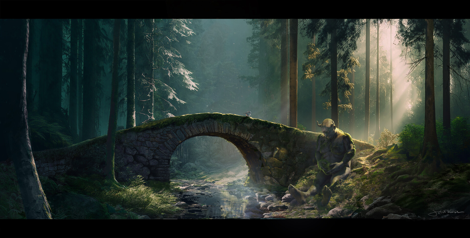 ArtStation - The Old Troll Bridge