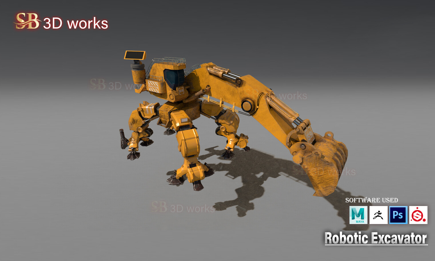 ArtStation - Robotic Excavator