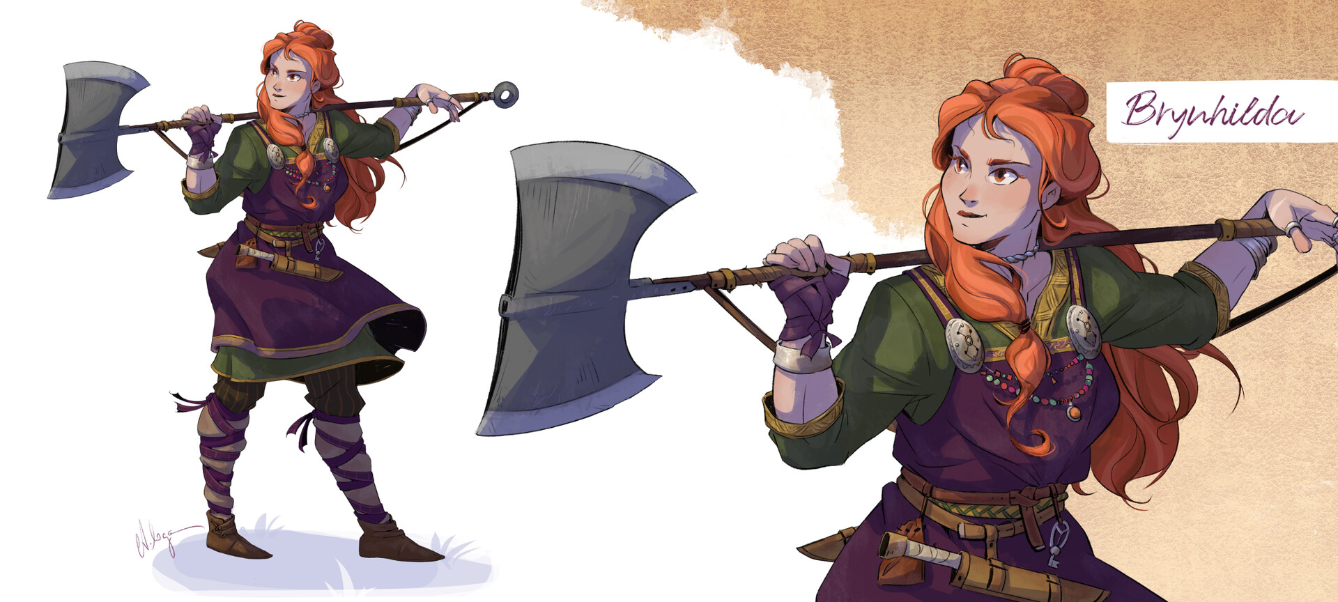 ArtStation - Brynhilda, Character Design