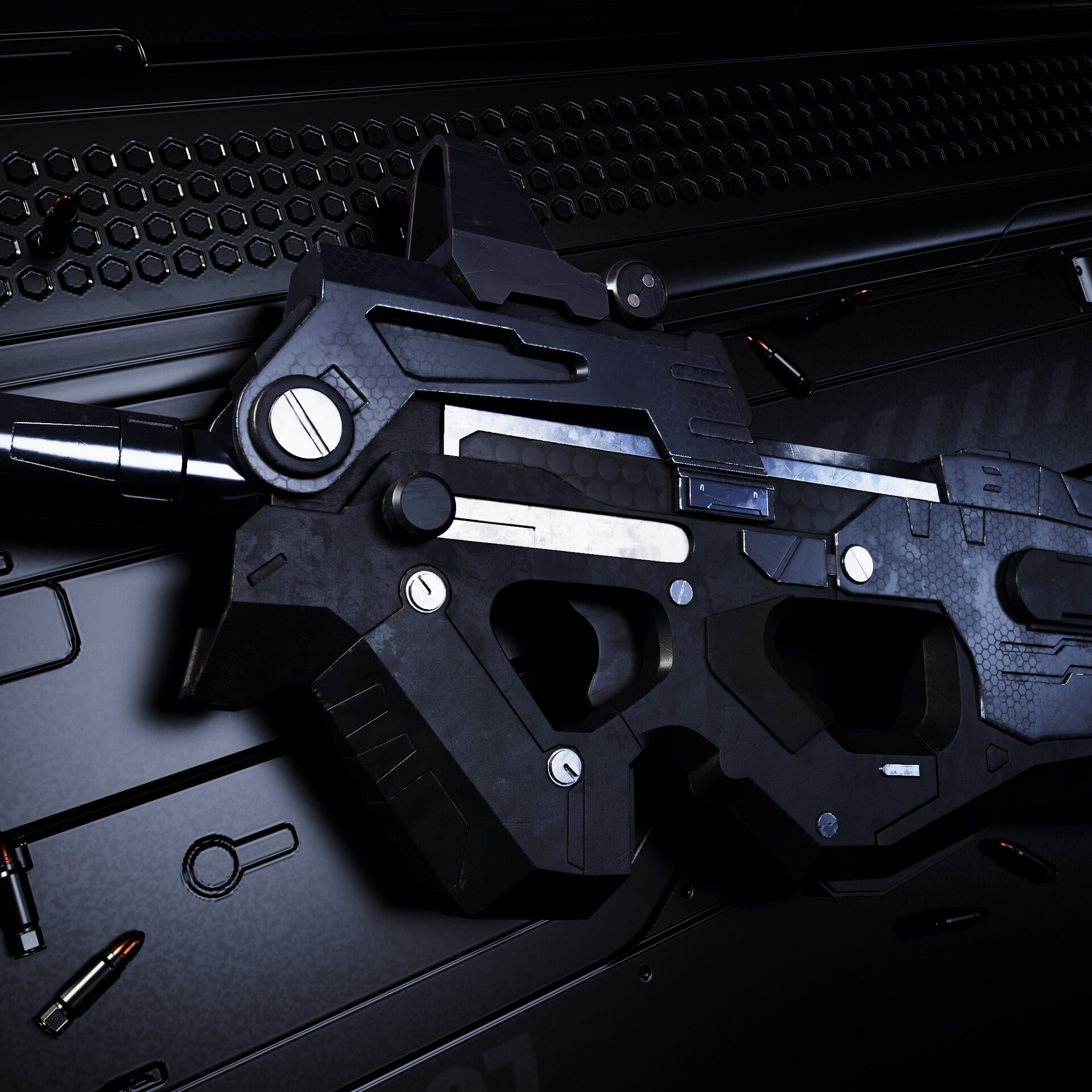 ArtStation - P90 - Scifi |Based on Eldar Safin's concept