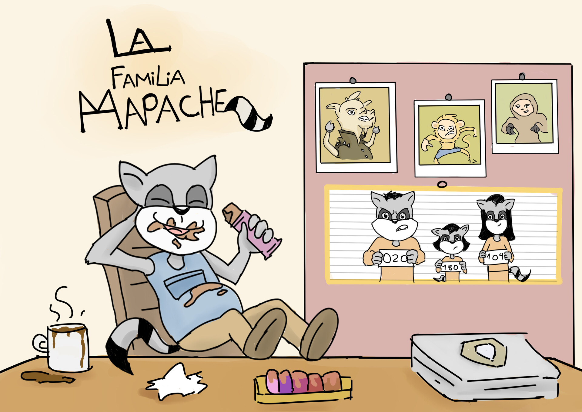 ArtStation - La Familia Mapache